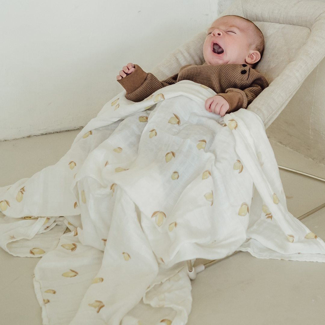 Littlish | Lemon Muslin Swaddle – Tiny Trader