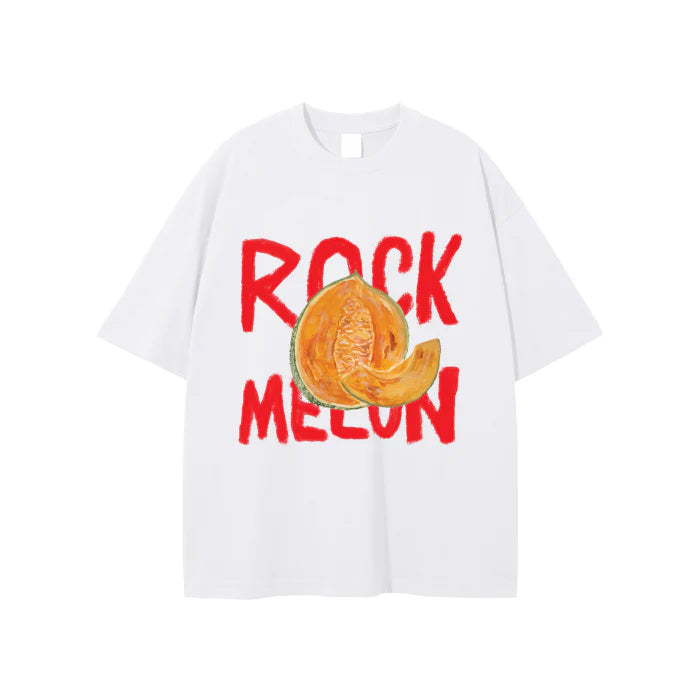 Rock Melons Oversize T-Shirt | White – Tiny Trader